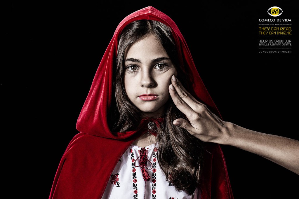 Un petit chaperon rouge dans la publicité